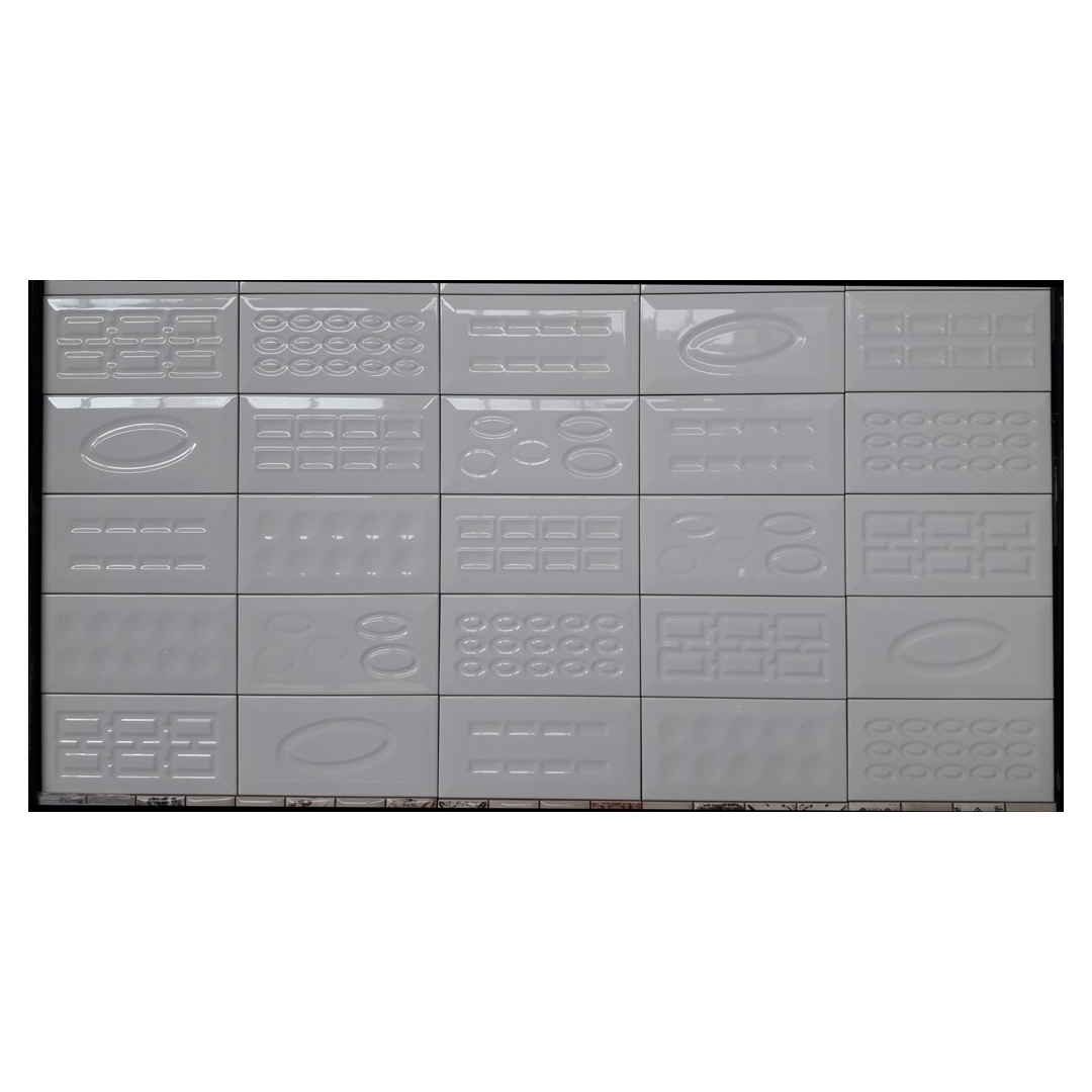 Retro Blanco Brillo 10X20 Πλακάκι Τοίχου - Plakakia.info
